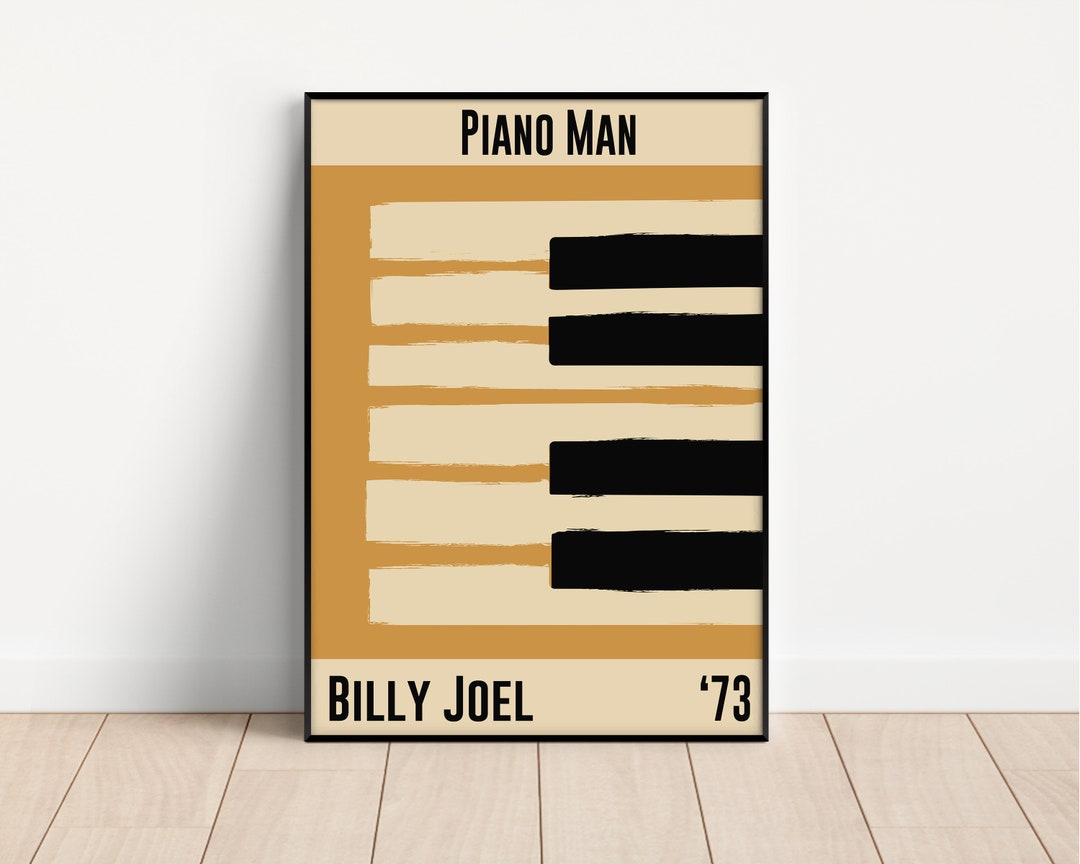 Billy Joel Poster Music Wall Art Music Print Buy 3 Get 15% off Use Code ...