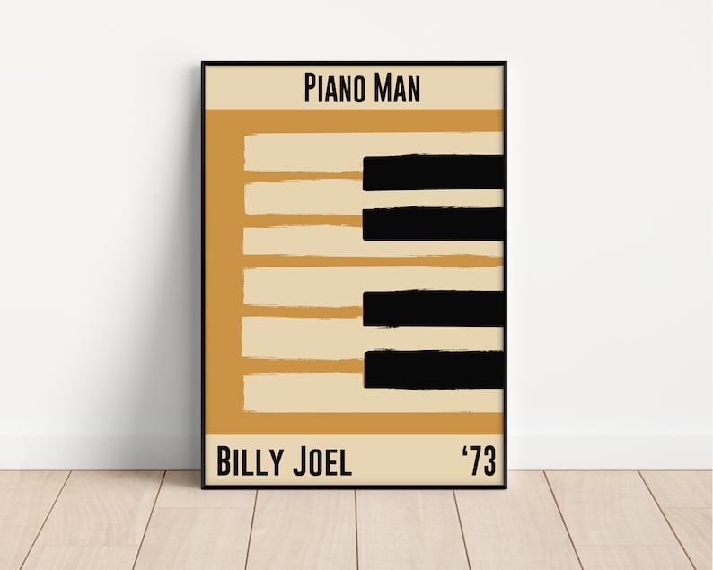 Billy Joel Poster | Music Wall Art | Music Print | Buy 3 Get 15% off ...