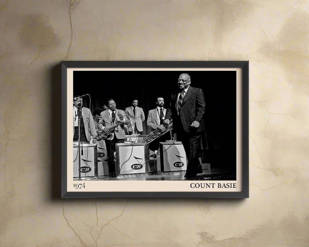Count Basie Jazz Concert Poster | Vintage Poster | Cool Posters | Gift ...