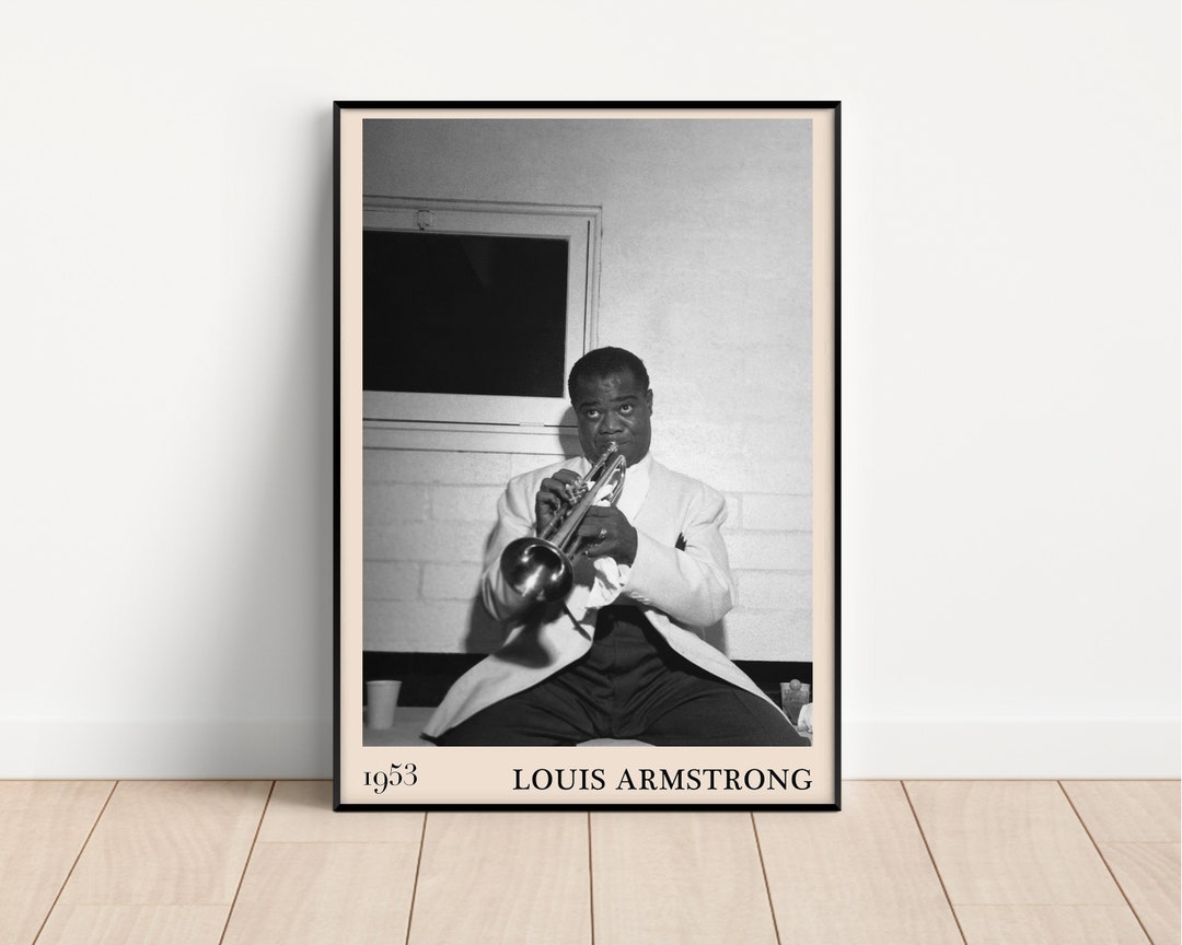 Louis Armstrong Large Vintage Poster Jazz Poster New - Etsy