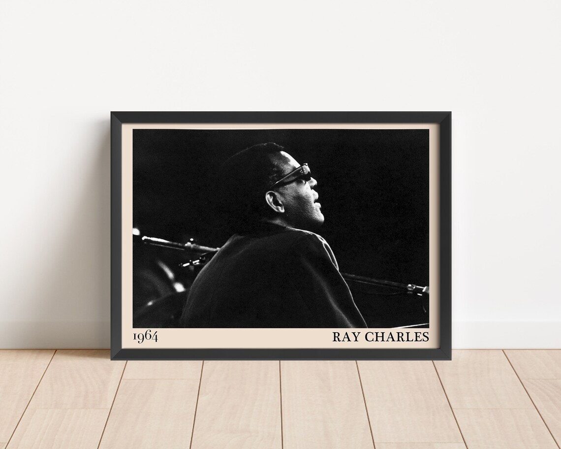 Ray Charles Poster: Retro Blues Concert Print - Etsy