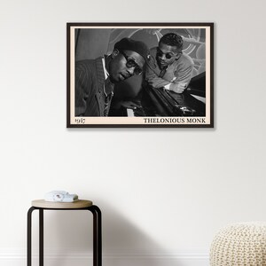 Thelonious Monk Poster | Retro Poster | Music Print | Jazz Poster | Buy ...