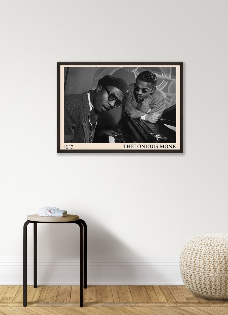 Thelonious Monk Poster Retro Poster Music Print Jazz Poster Buy 3 Get ...
