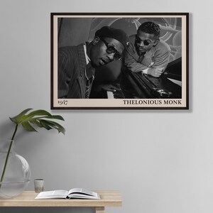 Thelonious Monk Poster | Retro Poster | Music Print | Jazz Poster | Buy ...