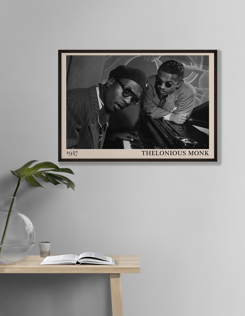 Thelonious Monk Poster Retro Poster Music Print Jazz - Etsy