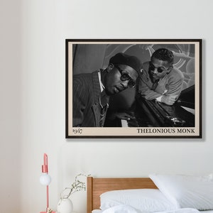 Thelonious Monk Poster | Retro Poster | Music Print | Jazz Poster | Buy ...