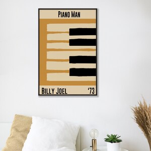 Billy Joel Poster | Music Wall Art | Music Print | Buy 3 Get 15% off ...