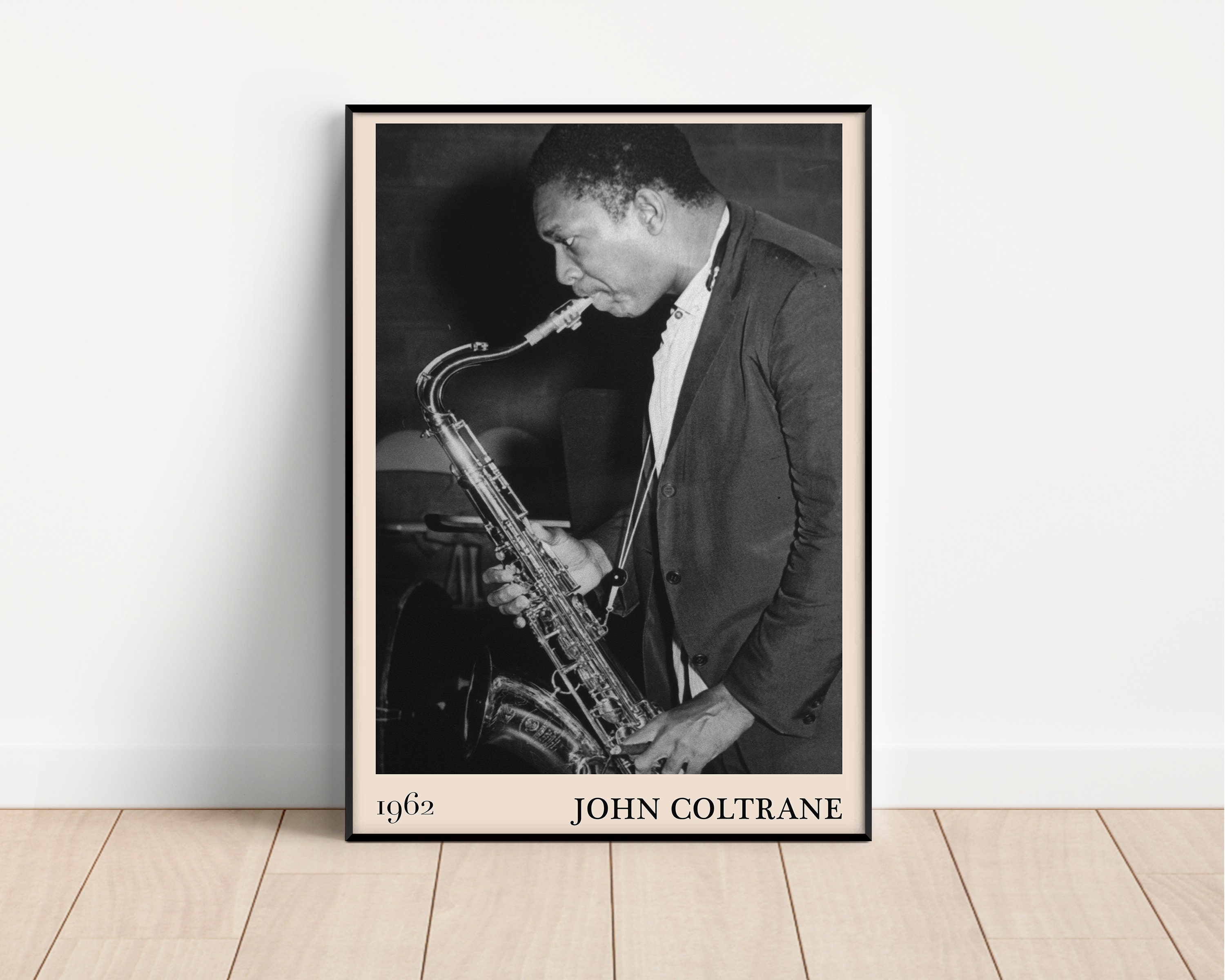 John Coltrane Retro Print | Vintage Jazz Poster | Man Cave I Cool ...