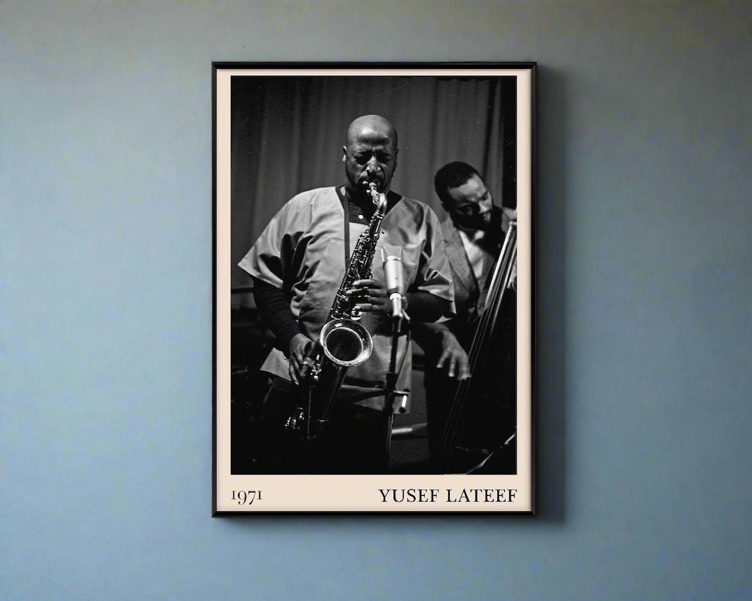Yusef Lateef Jazz Poster: Vintage Music Print - Etsy