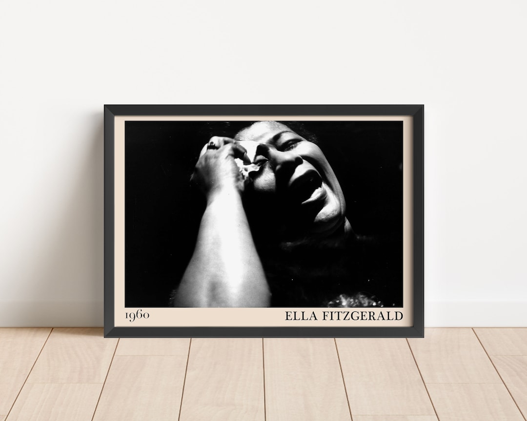 Ella Fitzgerald Poster Jazz Poster Wall Art Home Decor I Trendy Poster ...