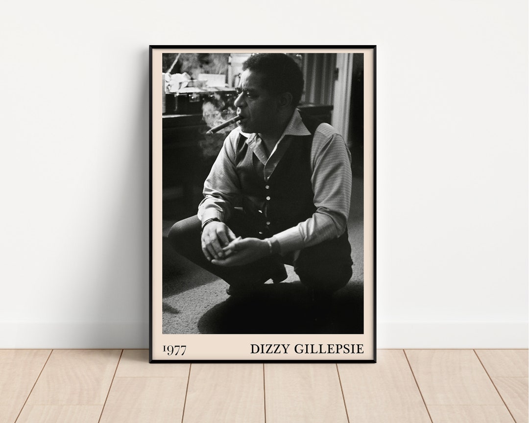 Dizzy Gillespie Smoking Jazz Poster Music Print Cool Poster Buy 3 Get 15% off Use Code DALSTON3 ...