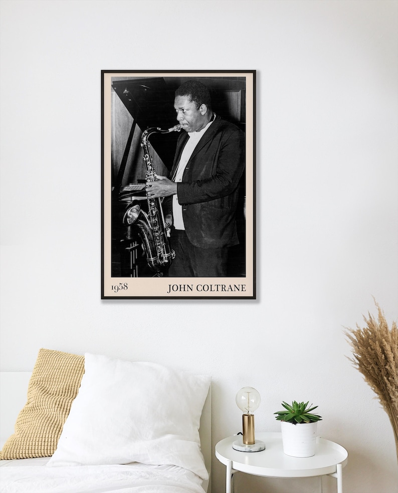 John Coltrane Jazz Print | Vintage 1958 Photograph - Etsy