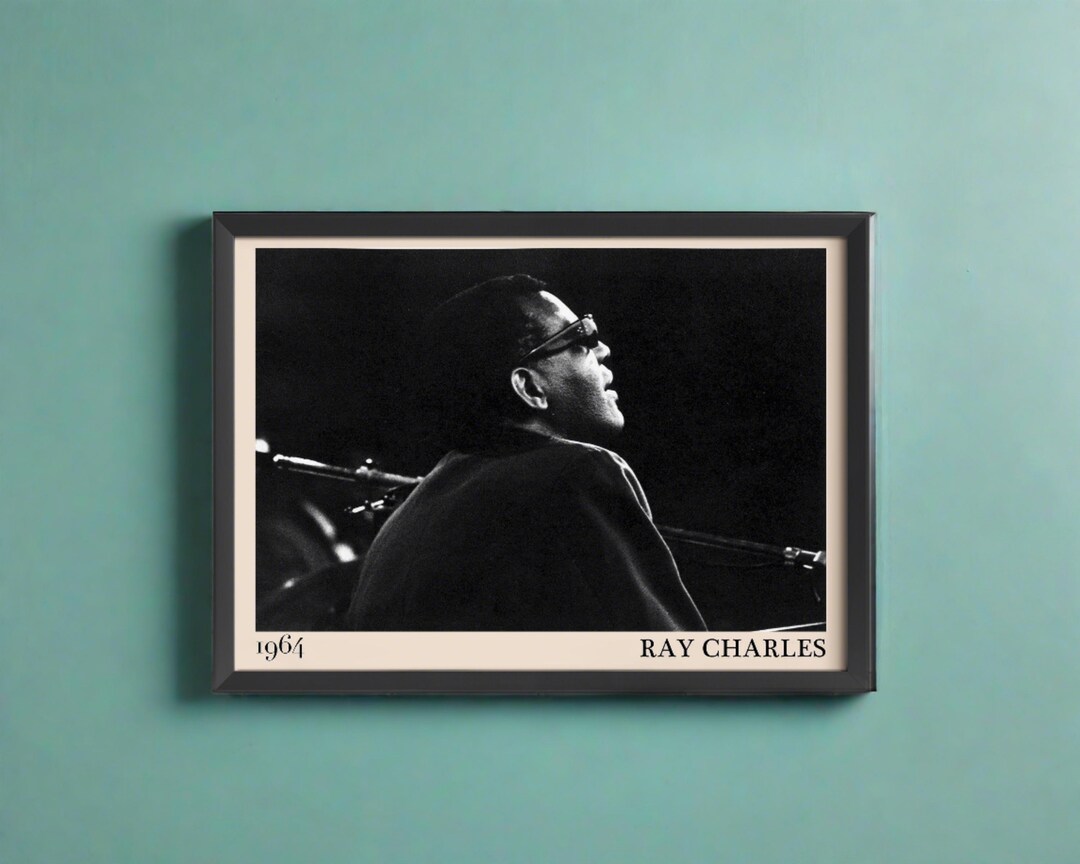 Ray Charles Poster: Retro Blues Concert Print - Etsy