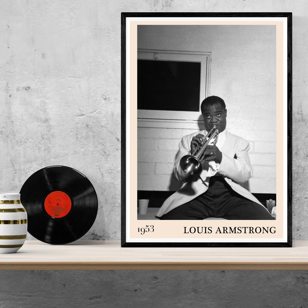 Louis Armstrong Large Vintage Poster Jazz Poster New - Etsy