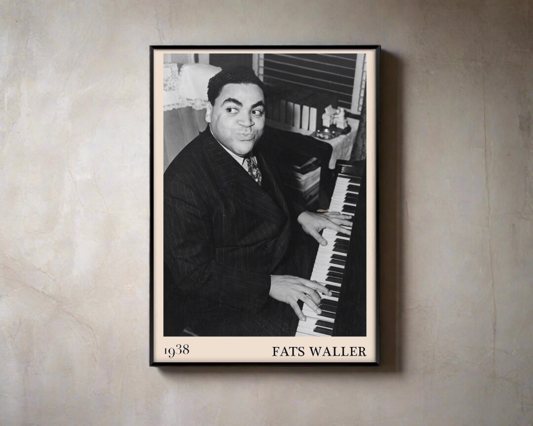 Fats Waller Poster: 1938 Jazz Portrait Print - Etsy
