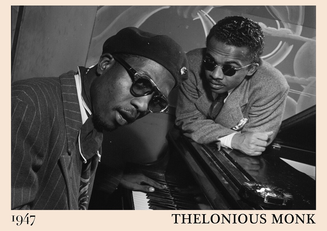 Thelonious Monk Poster Retro Poster Music Print Jazz - Etsy
