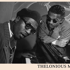 Thelonious Monk Poster | Retro Poster | Music Print | Jazz Poster | Buy ...