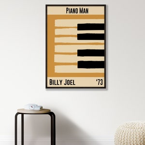 Billy Joel Poster | Music Wall Art | Music Print | Buy 3 Get 15% off ...