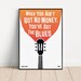 Howlin' Wolf Guitar in Orange/white Music Wall Art Jazz Print Buy 3 Get ...
