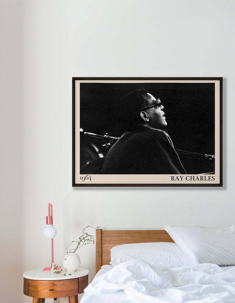 Ray Charles Poster: Retro Blues Concert Print - Etsy