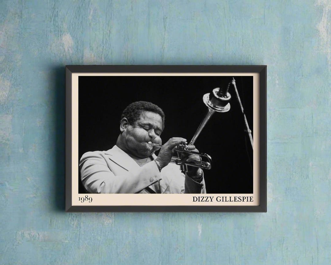 Dizzy Gillespie Jazz Poster: 1989 Concert, Fine Art Print - Etsy