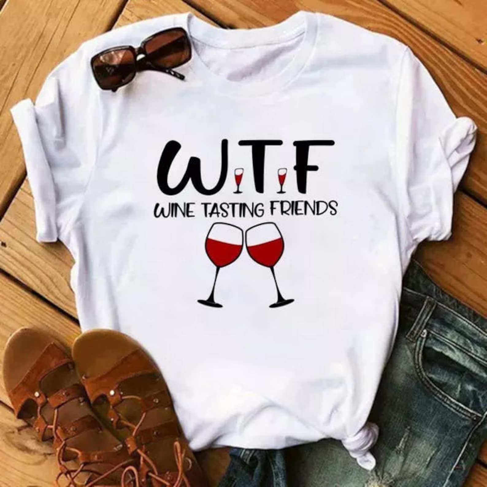 Wine Tasting Friends T-shirt - Etsy
