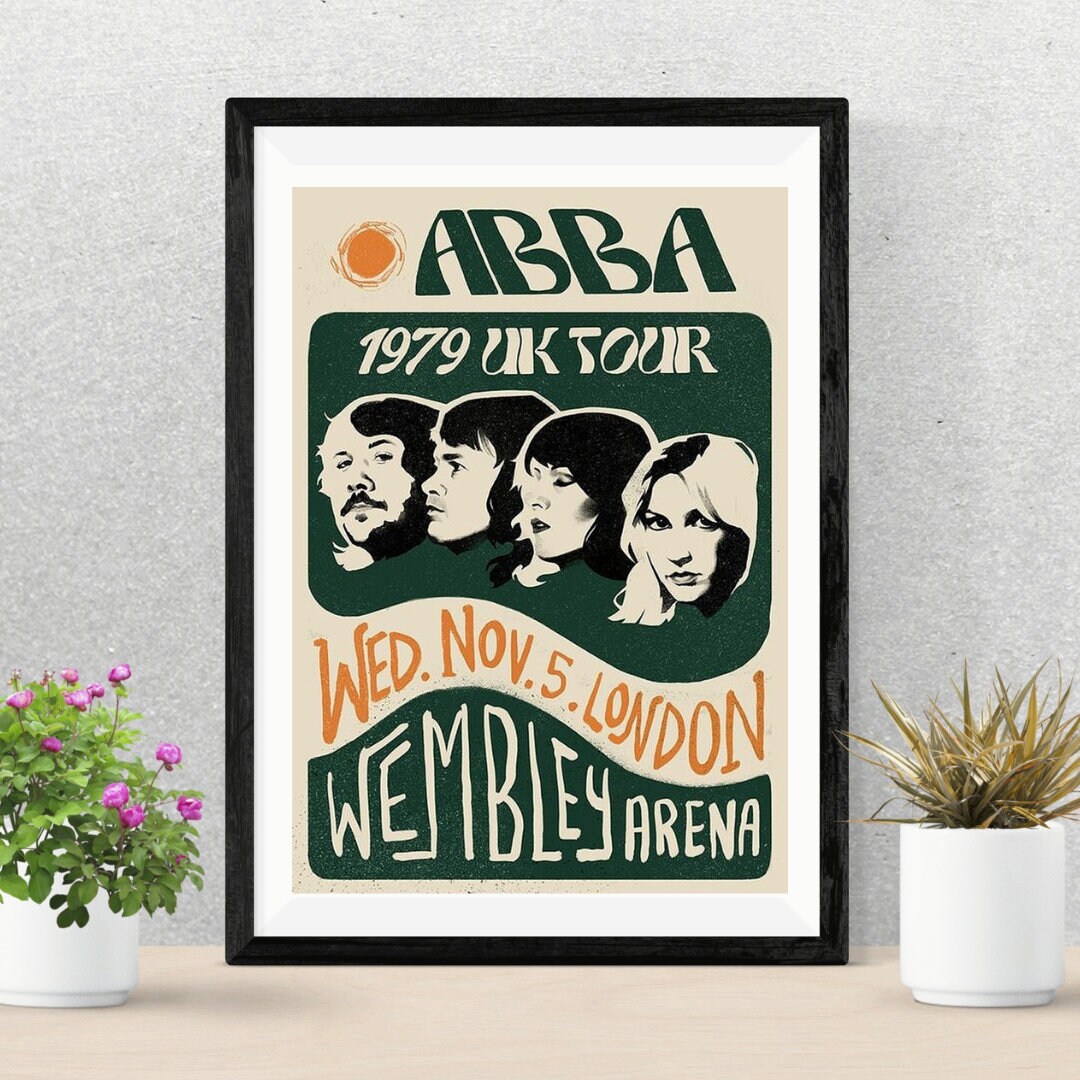 Abba Poster Abba Wembley Arena Poster Abba Concert Poster - Etsy