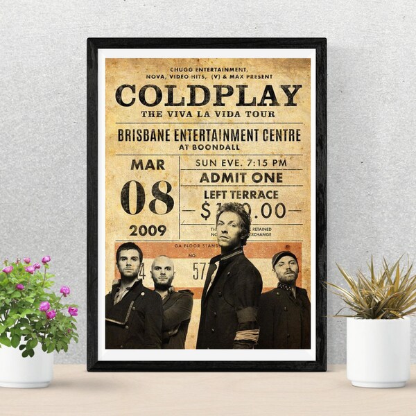 Coldplay - Etsy