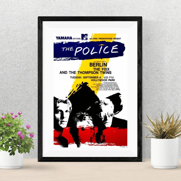 Police Concert Poster - Etsy