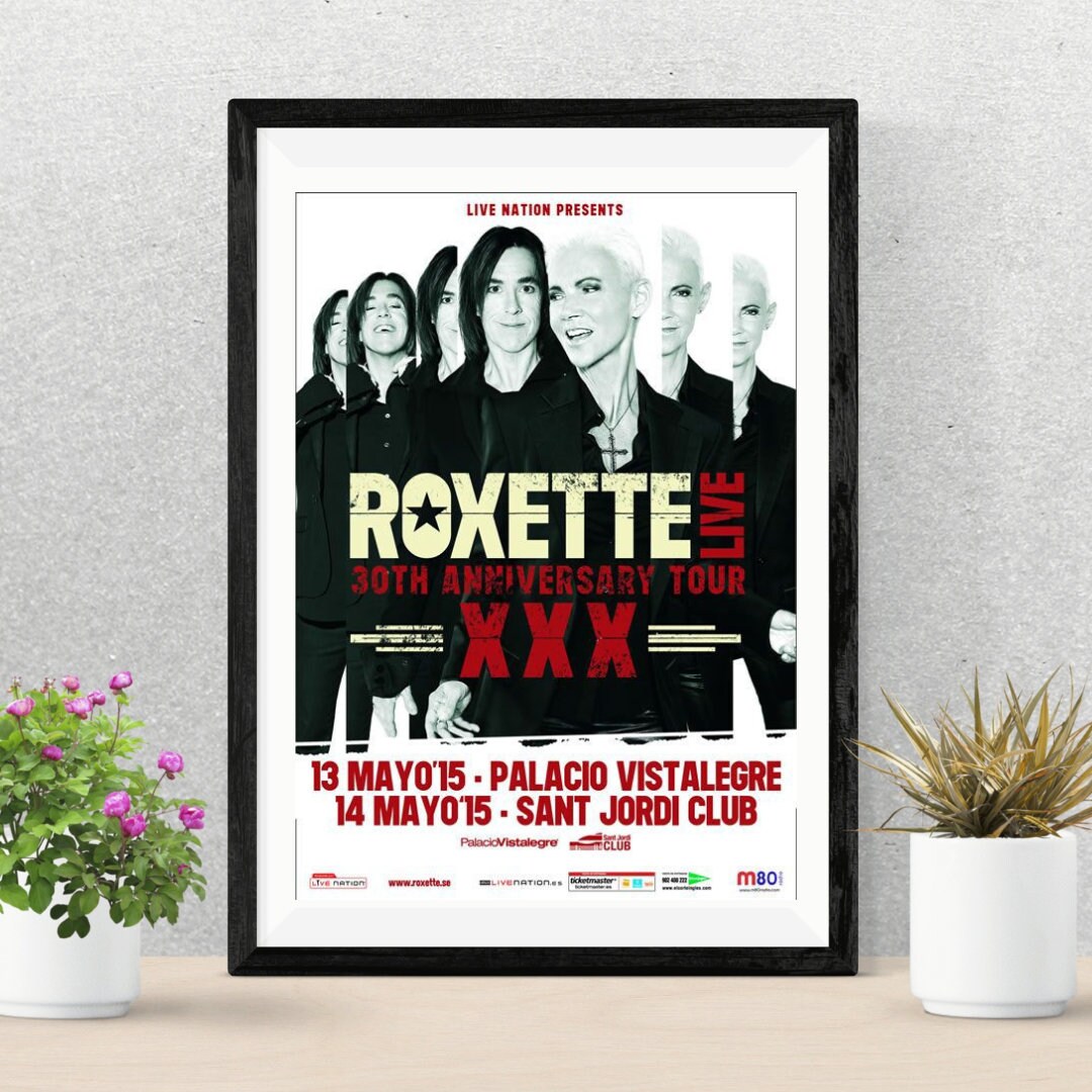 Roxette Poster Concert Poster Roxette Tour Poster - Etsy
