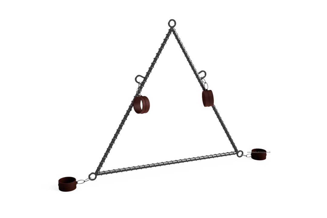 Triangle Shaped Spreader Frame, Steel Rebar BDSM Bondage Restraining ...