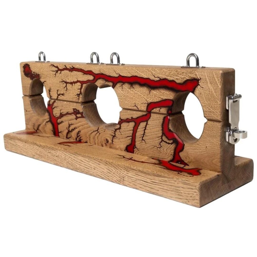 Oak Foot Restraints: Lichtenberg Resin BDSM Feet Stocks - Etsy