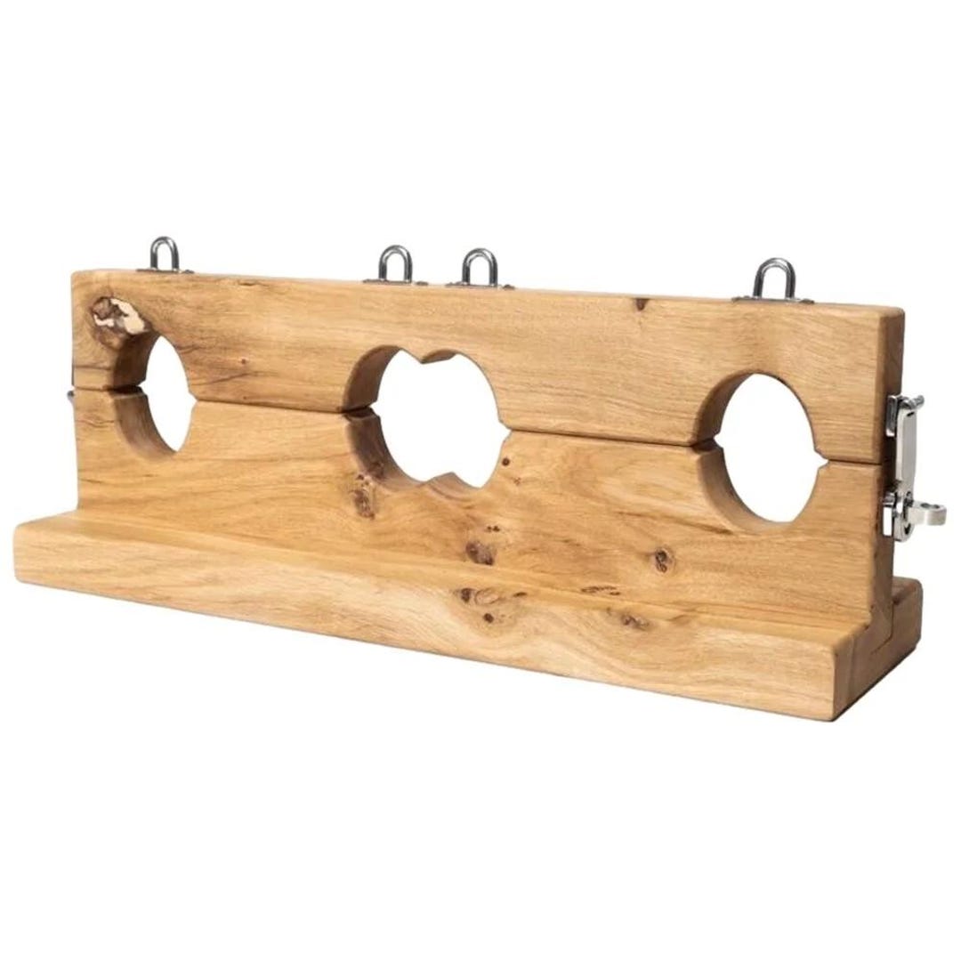 Feet Stocks for Bondage and Tickling, Solid Oak, BDSM Foot Fetish ...