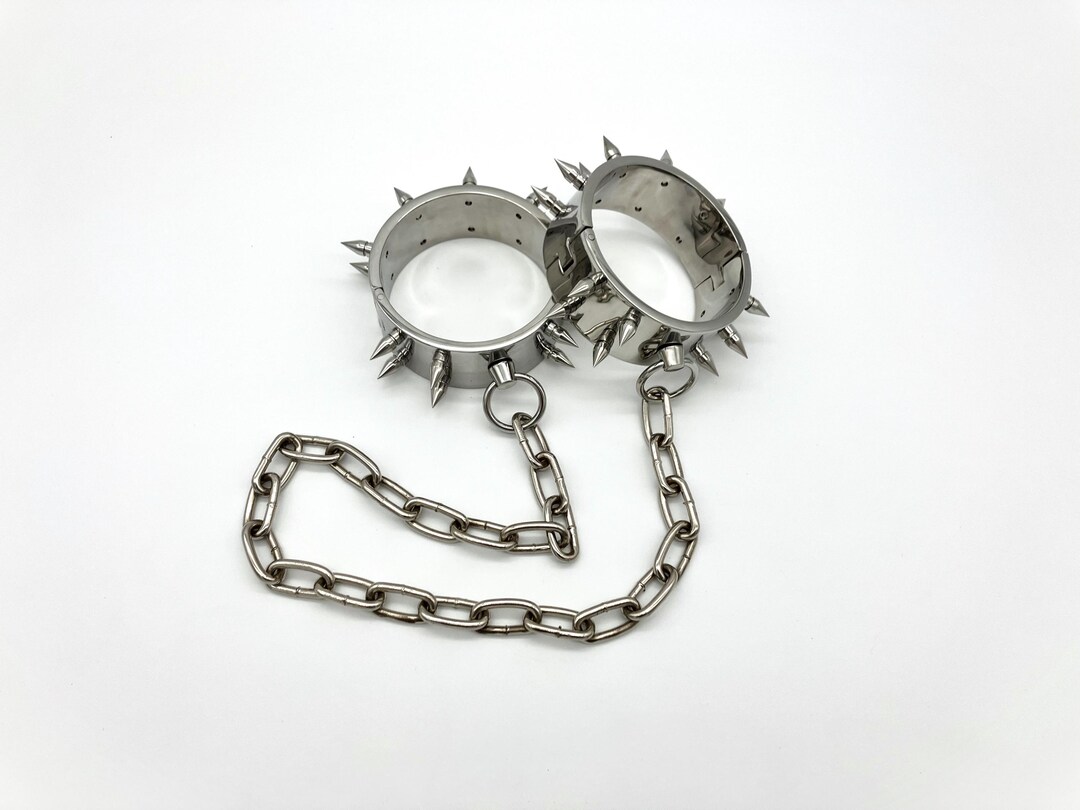 Spiked Stainless Steel Heavy Duty BDSM Ankle Cuffs, Ankle Shackles - Etsy