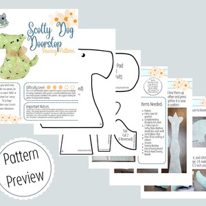 Scotty Dog Doorstop Sewing Pattern - Etsy