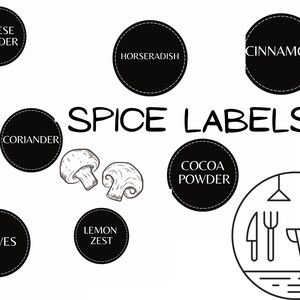 90 Printable Spice Labels - Etsy