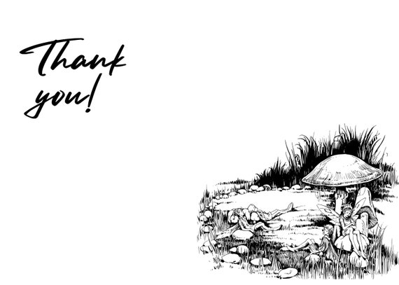 Tarjetas De Agradecimiento Para Imprimir En Blanco Y Negro Imágenes