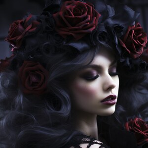 Gothic Roses 36 Images Bundle, Gothic Lover, Gothic Images, Printable ...