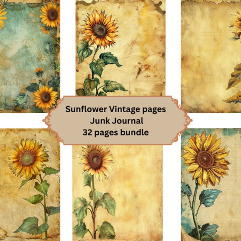 Sunflower Page Border - Etsy
