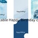 Blue Printable Happy Birthday Cards| Birthday Cards for Printing| Print ...