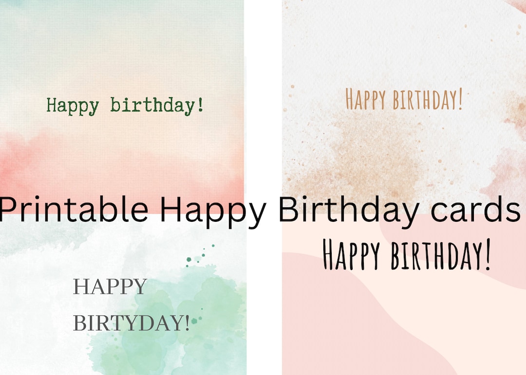 Printable Birthday Cards| Colourful Birthday Cards|birthday Cards for ...