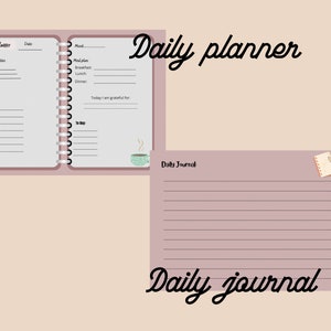 Printable Daily Planner With Daily Journal Incuded for Goodnotes, Ipad ...