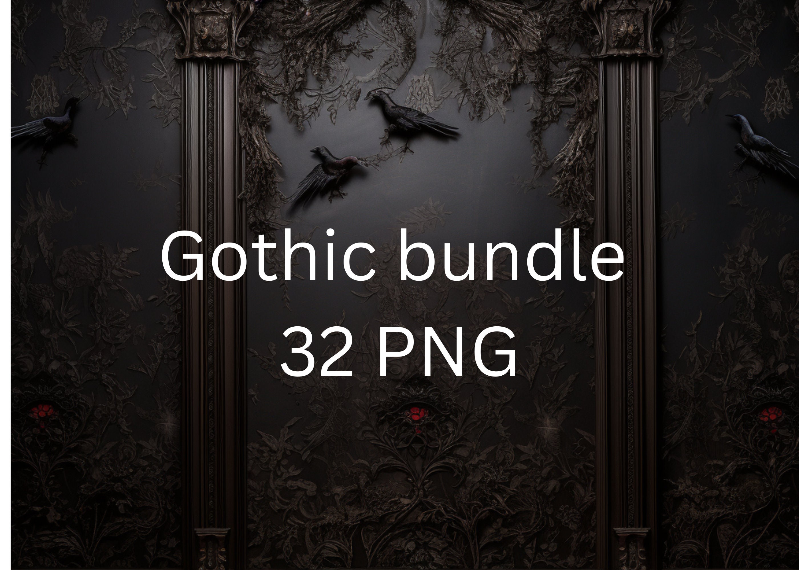 Gothic Bundle, Goth Clipart, Gothic Images, Junk Journal, Gothic World ...