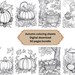 50 Autumn Coloring Pages, Kids Coloring Sheets, Grayscale Coloring Page ...