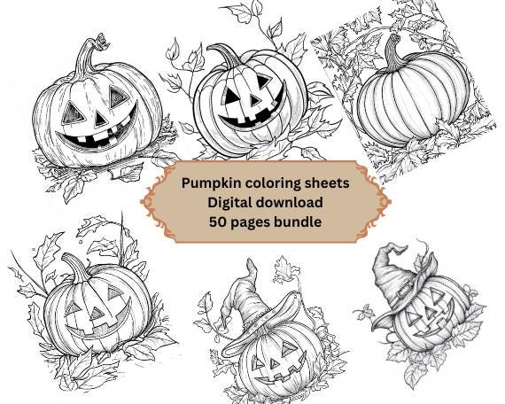 Hojas Para Colorear De Calabazas Para Imprimir