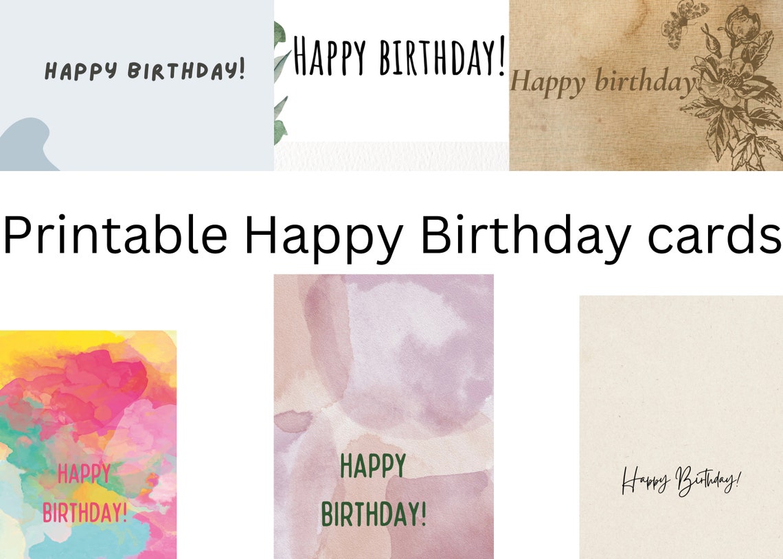 Printable Birthday Cards Colourful Birthday Cardsbirthday Cards for ...