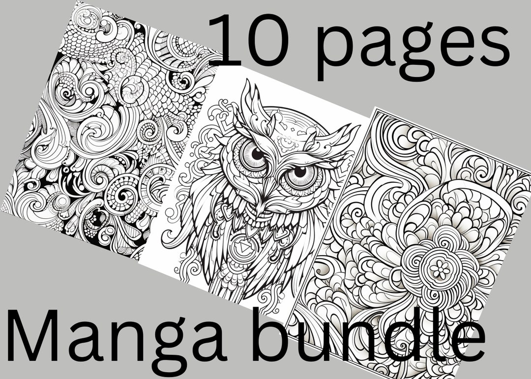 10 Pages Mandal Bundle | Adult Coloring Book | Coloring Books for ...