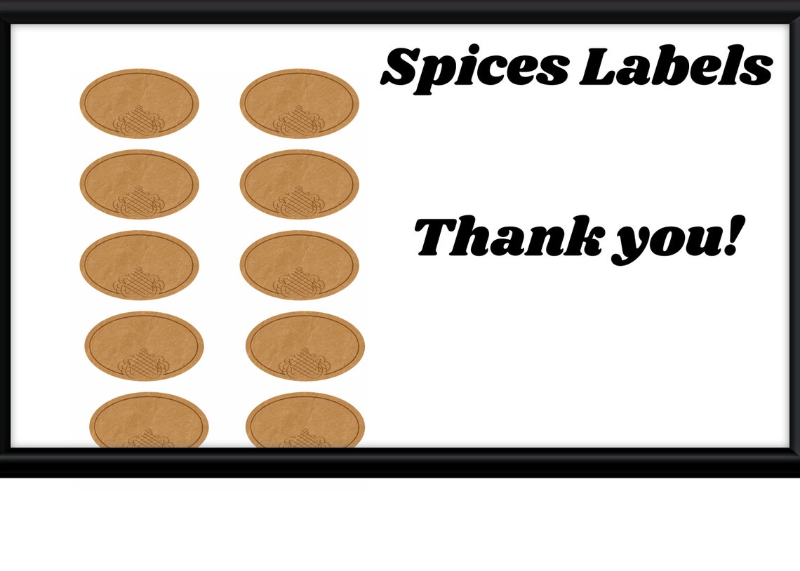 100 Printable Spices Labels| Minimalist Spices Labels | Aesthetic ...