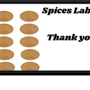 100 Printable Spices Labels| Minimalist Spices Labels | Aesthetic ...