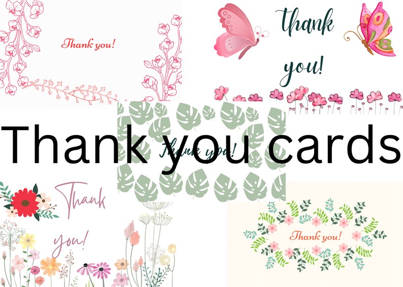 Printable Thank You Cards| Thank You Cards for Printing| Print Your ...